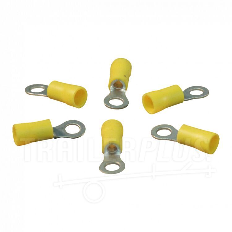 Terminal de anillo para cable 2,6 - 6,6 mm2, M5, amarillo | TrailerPlus